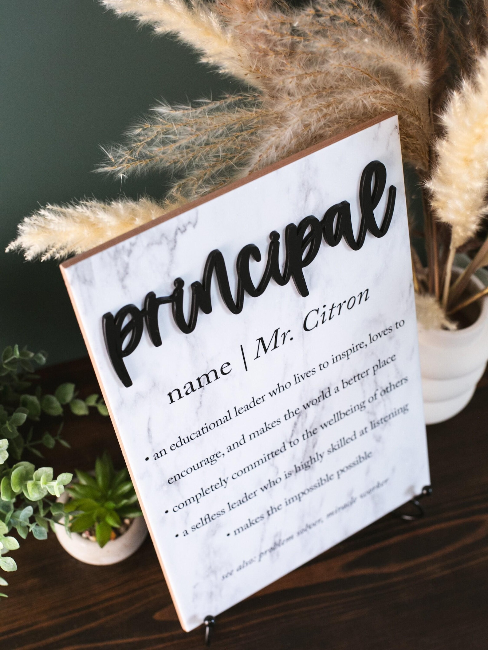 3D Principal Appreciation Tile Plaque Gift From College, High School ...