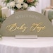 3D Mirrored Acrylic Arch Baby Shower Welcoming Baby Sign, Laser Cut ...