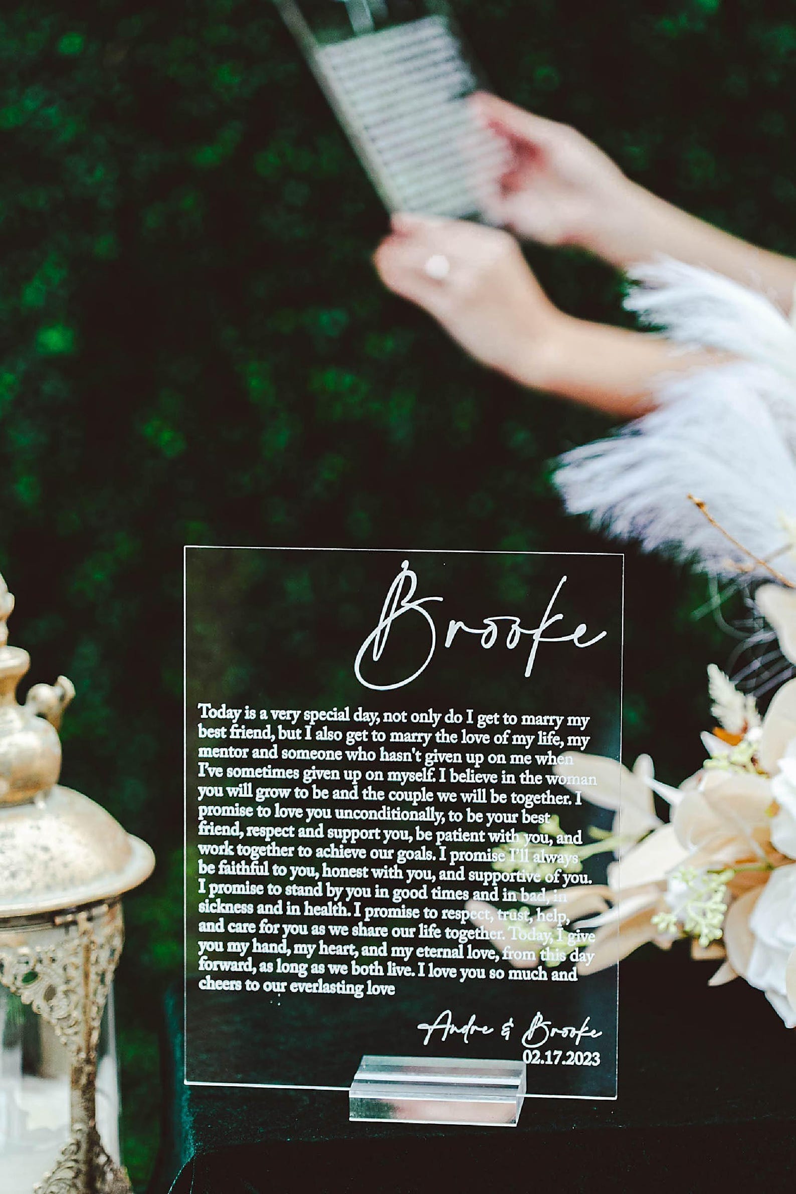 Personalized Custom Husband and Wife Frosted, Clear, Black or White ...