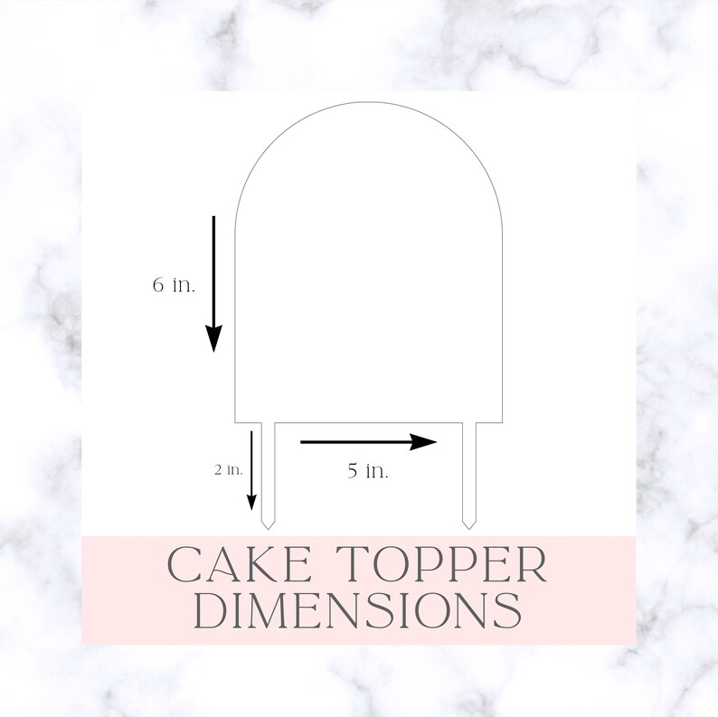 ARCH Acrylic Cake Topper Personalized Name Wedding or - Etsy