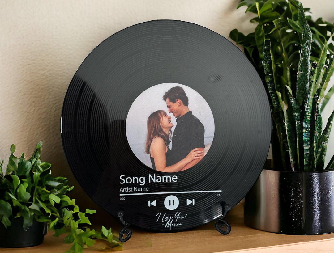 Custom Acrylic Photo Album Cover Vinyl Record Gift, Customized Song ...