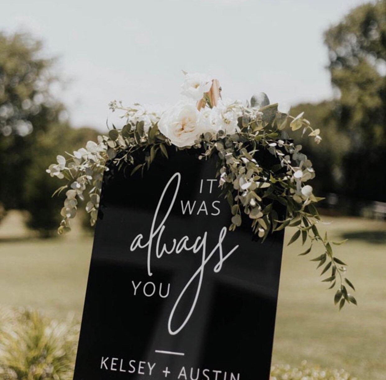 It Was Always You Wedding Acrylic Welcome Sign 18x24 - Etsy