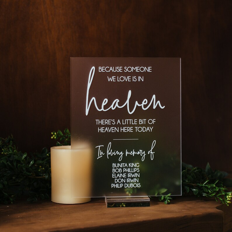 Because Someone We Love in in Heaven There's A Little Bit - Etsy
