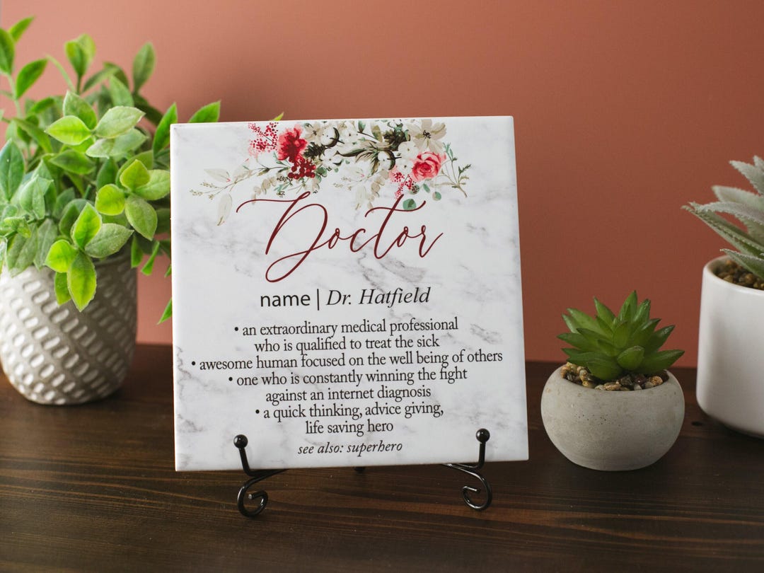 Doctor Definition MD GP Thank You Appreciation Tile Plaque, Doctors Day ...