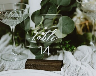 Table Number Stands - Etsy