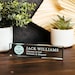 Attorney Glass Office Desk Name Plate Clear JD Judge - Etsy
