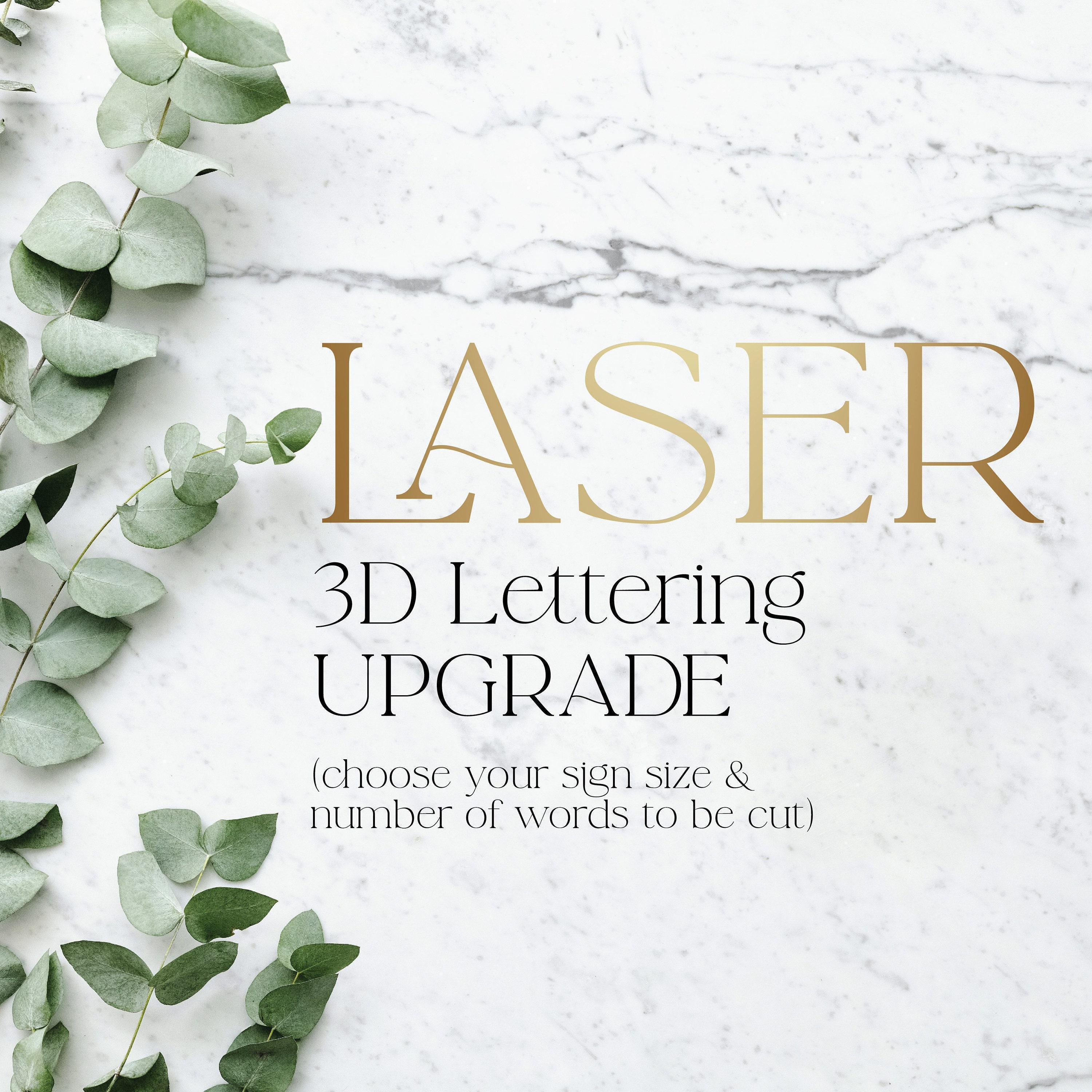 3D Laser Wording Upgrade - Etsy