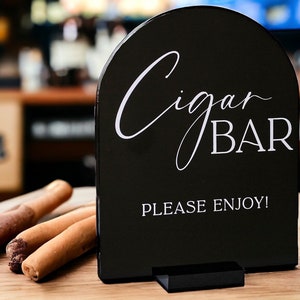 ARCH Cigar Bar Please Enjoy Wedding Whiskey or Bourbon and Cigars ...