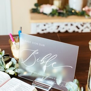 Please Sign Our Bible and Highlight Your Favorite Bible Verse - Etsy
