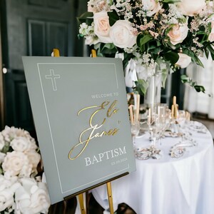 3D Welcome to the Baptism Celebration of Acrylic Sign With 3D Lettering ...