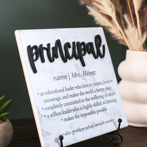 3D Principal Appreciation Tile Plaque Gift From College, High School ...