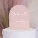 ARCH Acrylic Cake Topper Personalized Name Wedding or - Etsy