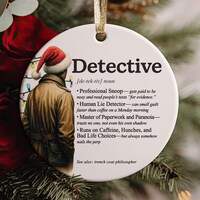 Detective Gift, Custom Cartoon Portrait From Your Photo, Private ...