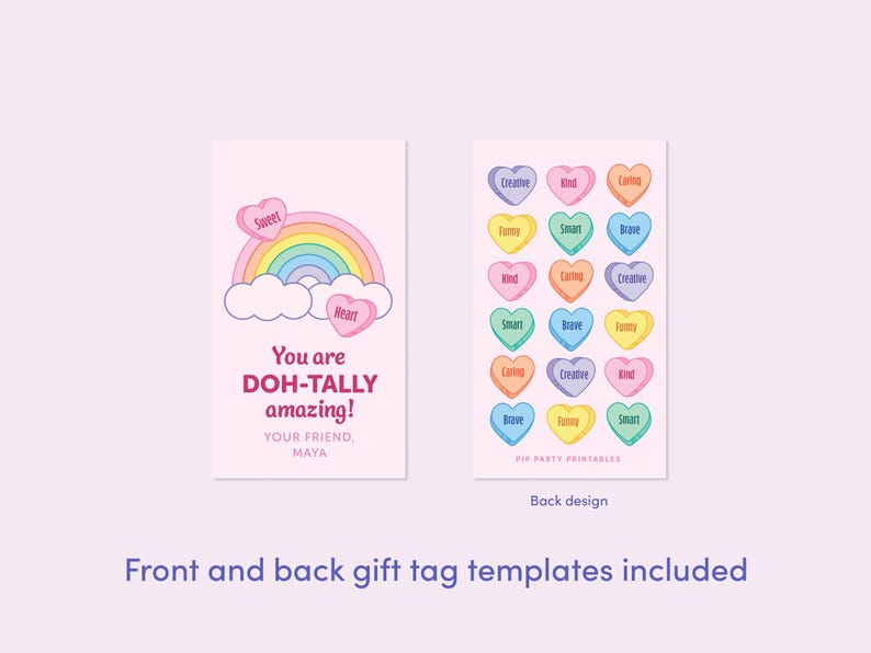 Play-doh Valentine Gift Tags: Editable Printable (digital Download) - Etsy