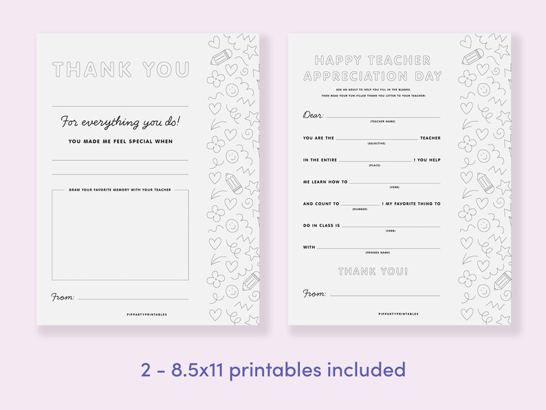 Teacher Appreciation, Coloring Pages, Fill in the Blank, Mad Libs ...