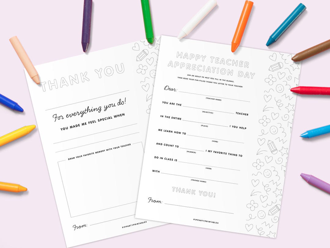 Teacher Appreciation, Coloring Pages, Fill in the Blank, Mad Libs ...