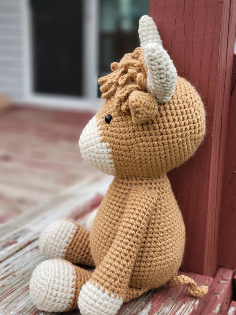 Highland Cow Stuffed Animal. Cow Stuffie. Highland Cow Amigurumi ...