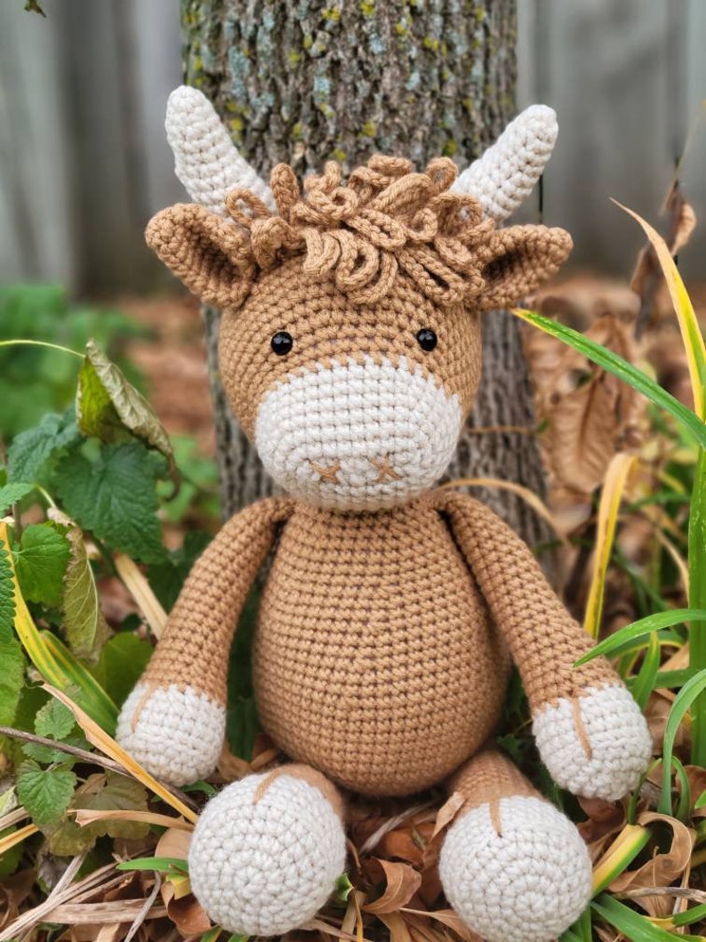 Highland Cow Stuffed Animal. Cow Stuffie. Highland Cow Amigurumi ...