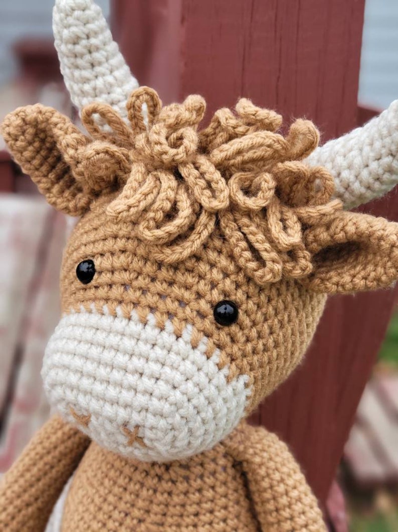 Highland Cow Stuffed Animal. Cow Stuffie. Highland Cow Amigurumi ...