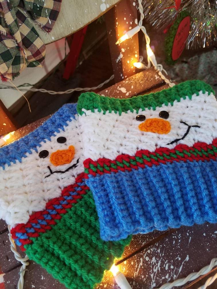 Snowman Boot Cuffs. Holiday Boot Toppers. Handmade in a Smoke - Etsy