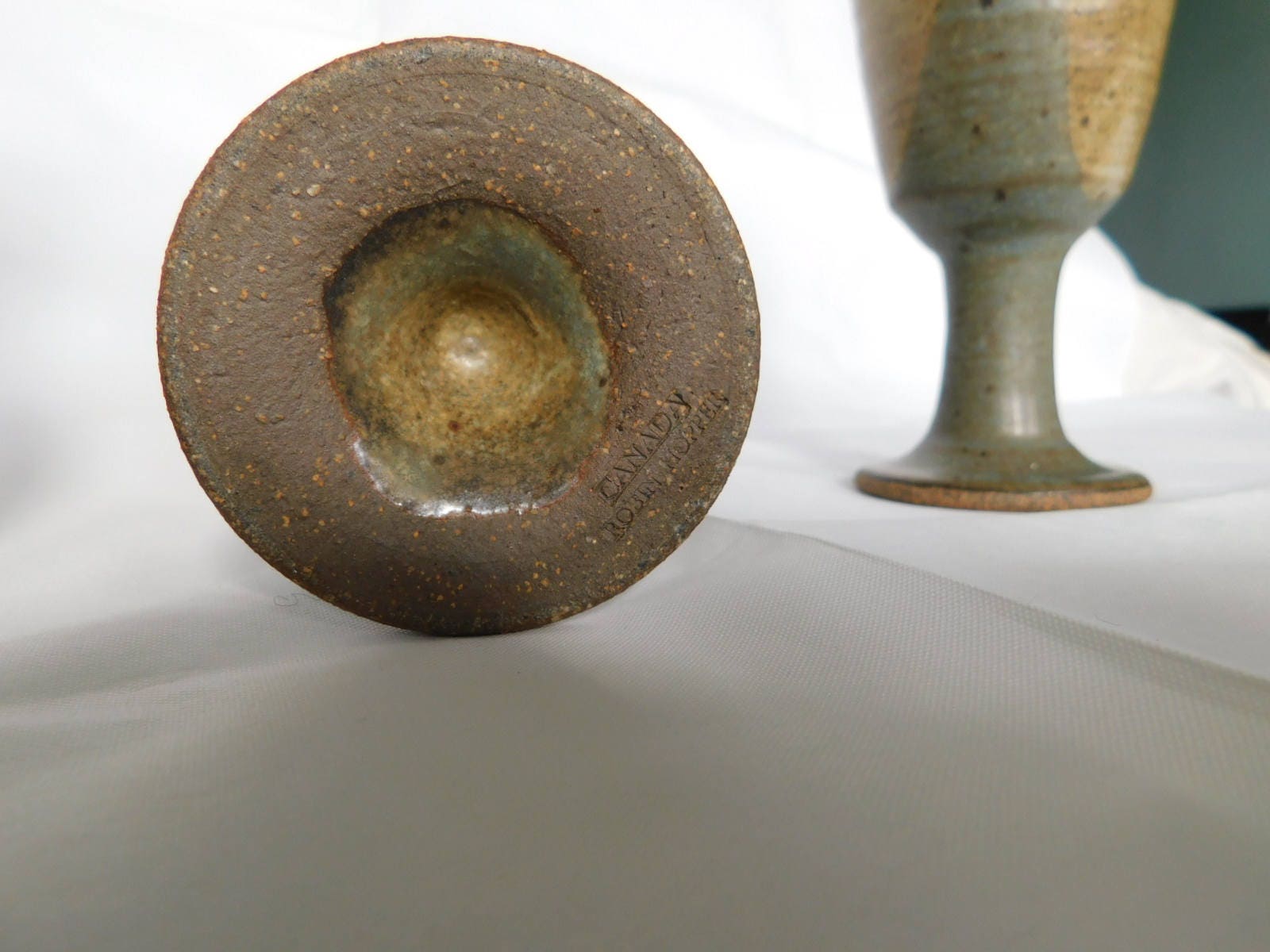 Robin Hopper Chosin Pottery Canada Signed 3 Rare Goblets From Master ...