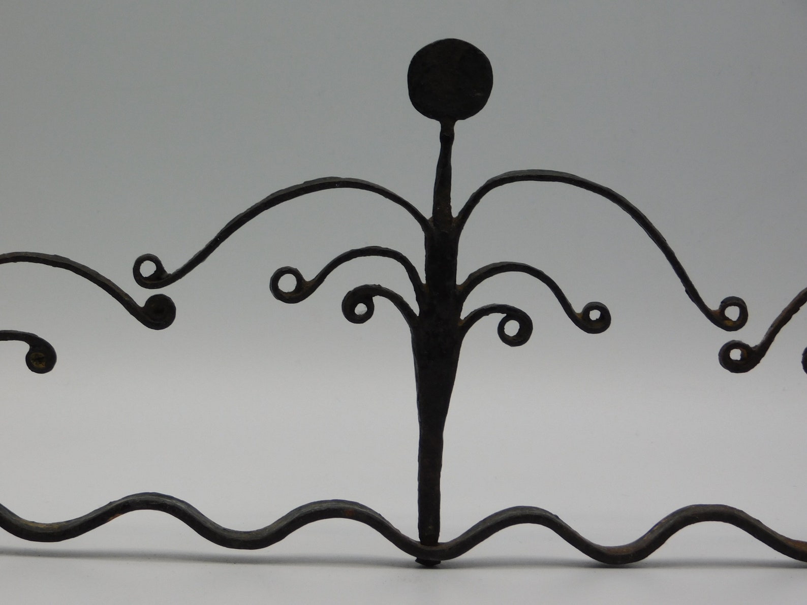 Colonial America 18th Century Hearth Utensil Hanger Hand Forged Iron ...