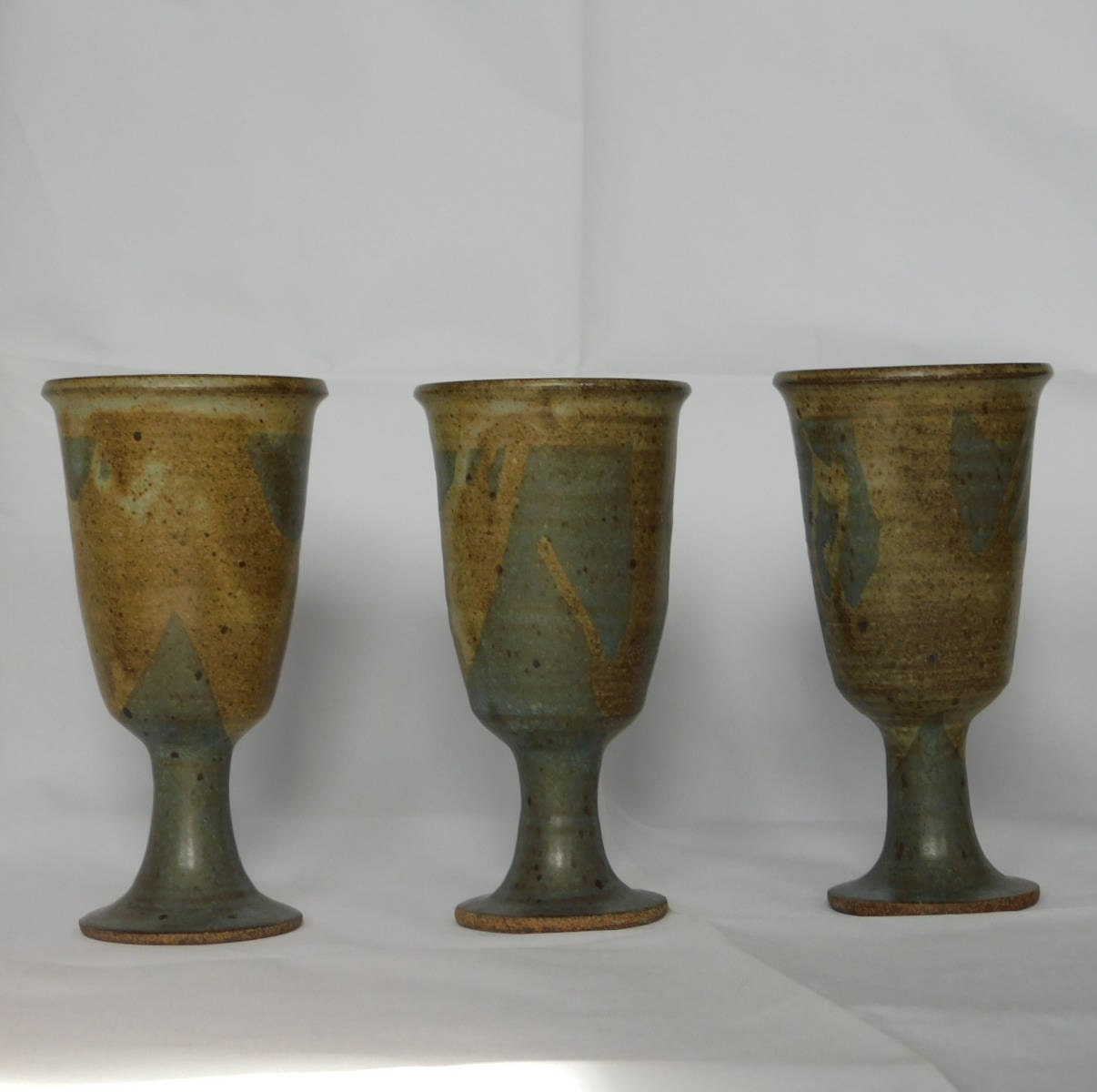 Robin Hopper Chosin Pottery Canada Signed 3 Rare Goblets From Master ...