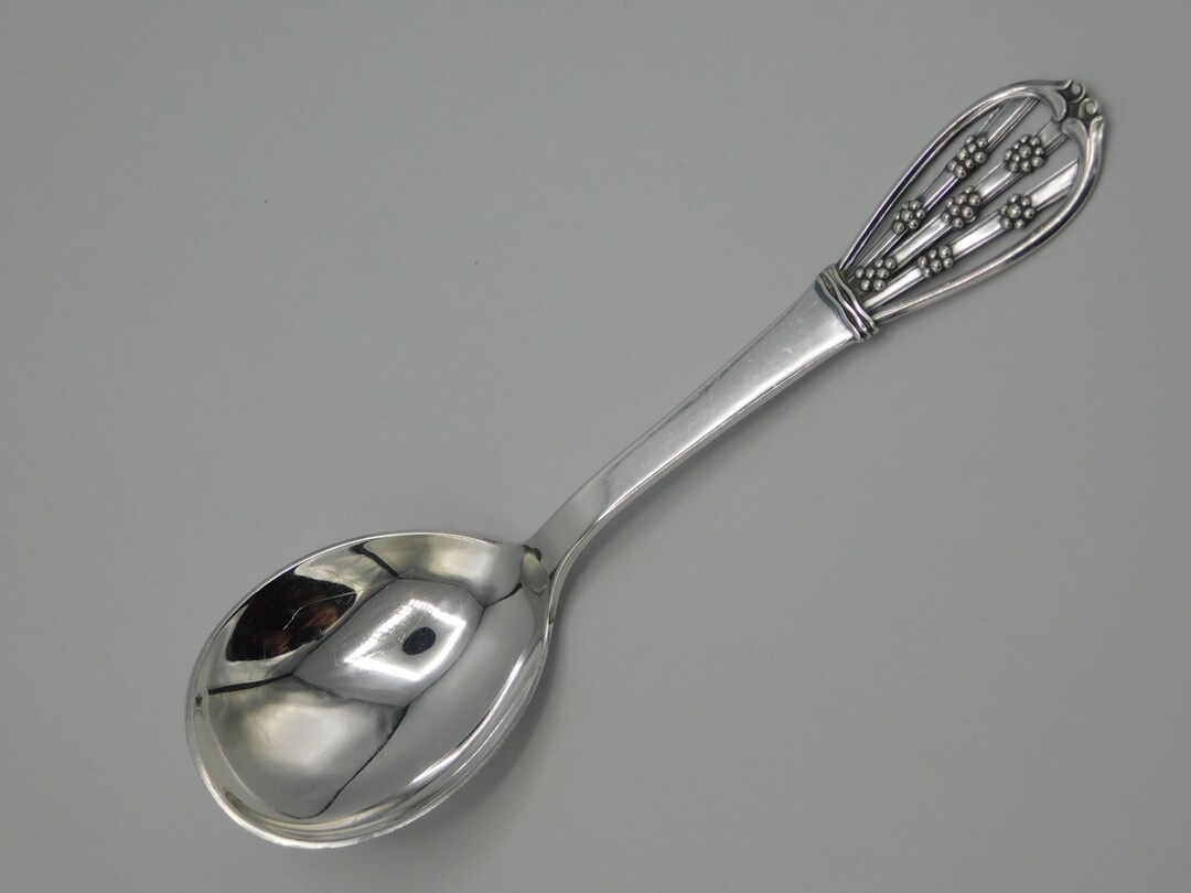 Norway Silver Serving Spoon Circa 1960 Scandinavian Decor - Etsy