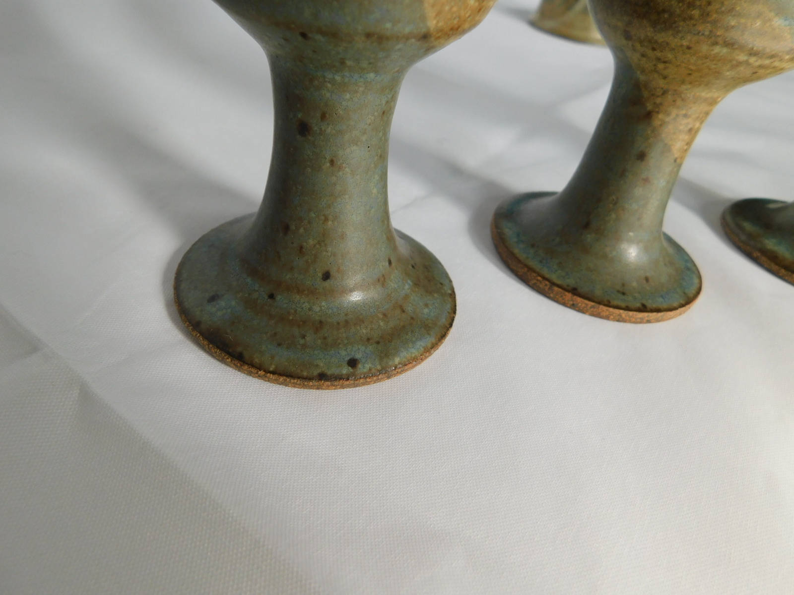 Robin Hopper Chosin Pottery Canada Signed 3 Rare Goblets From Master ...