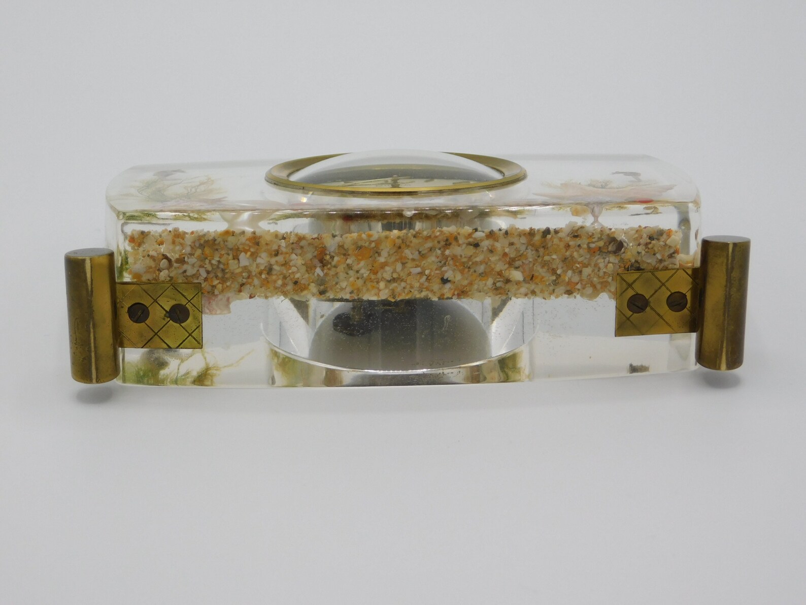1950s Swiza Mignon Swiss 7 Jewel Clock Set in Acrylic With Sea - Etsy