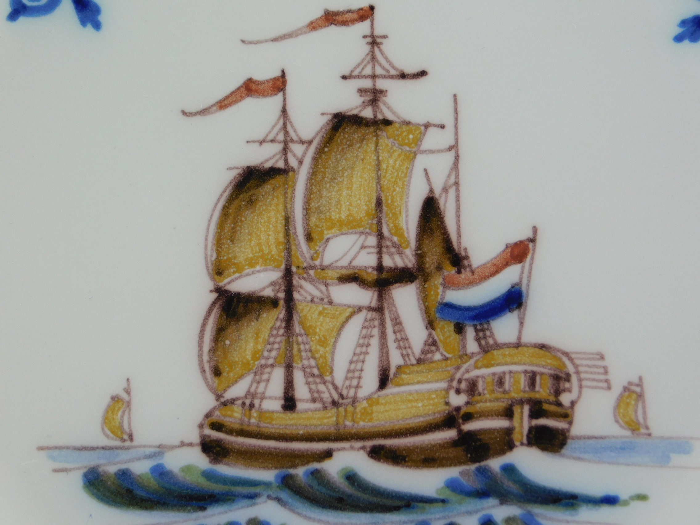 Dutch Delft Artist Painted Pottery Tiles Vintage Fully Signed - Etsy