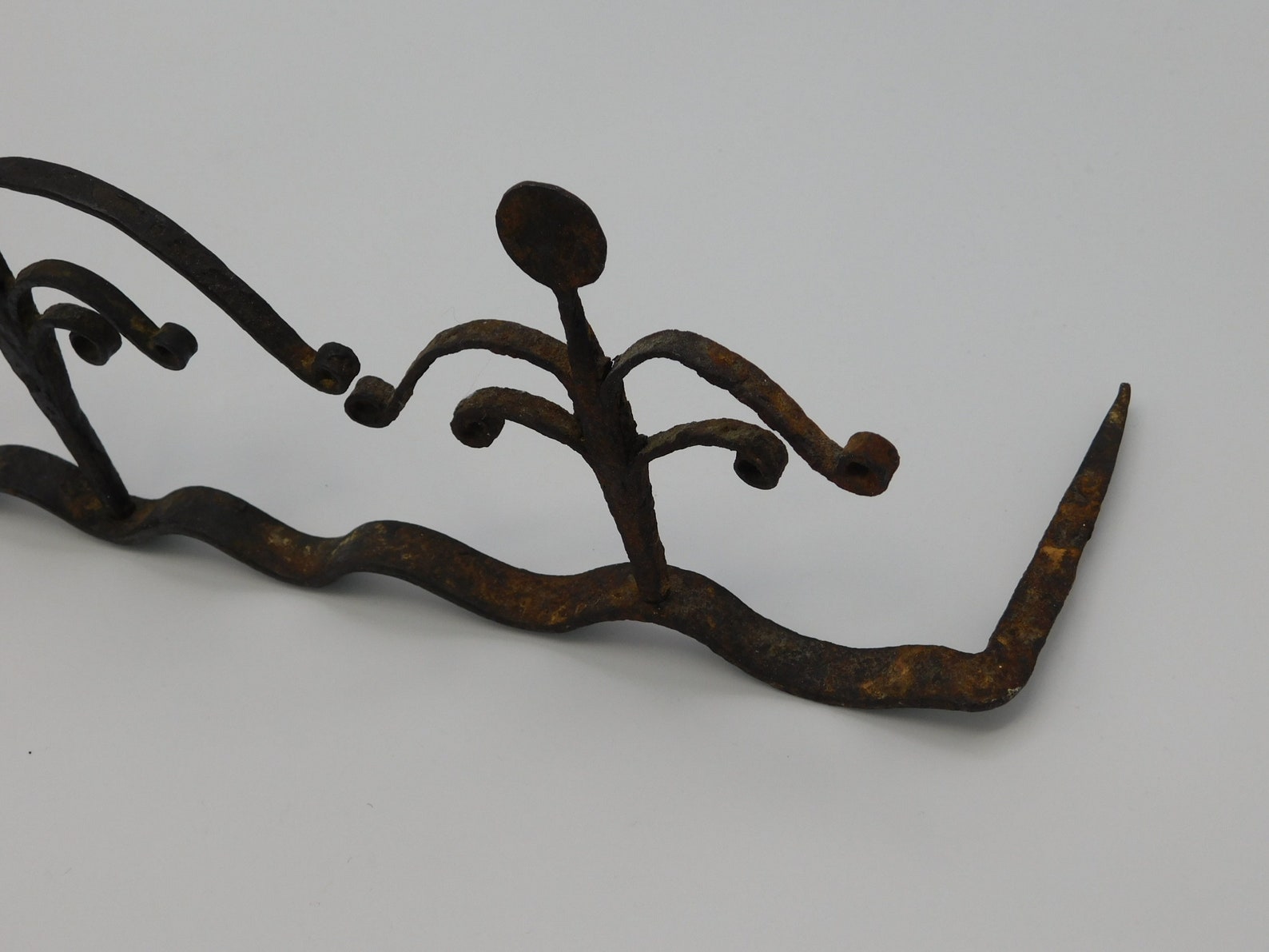 Colonial America 18th Century Hearth Utensil Hanger Hand Forged Iron ...