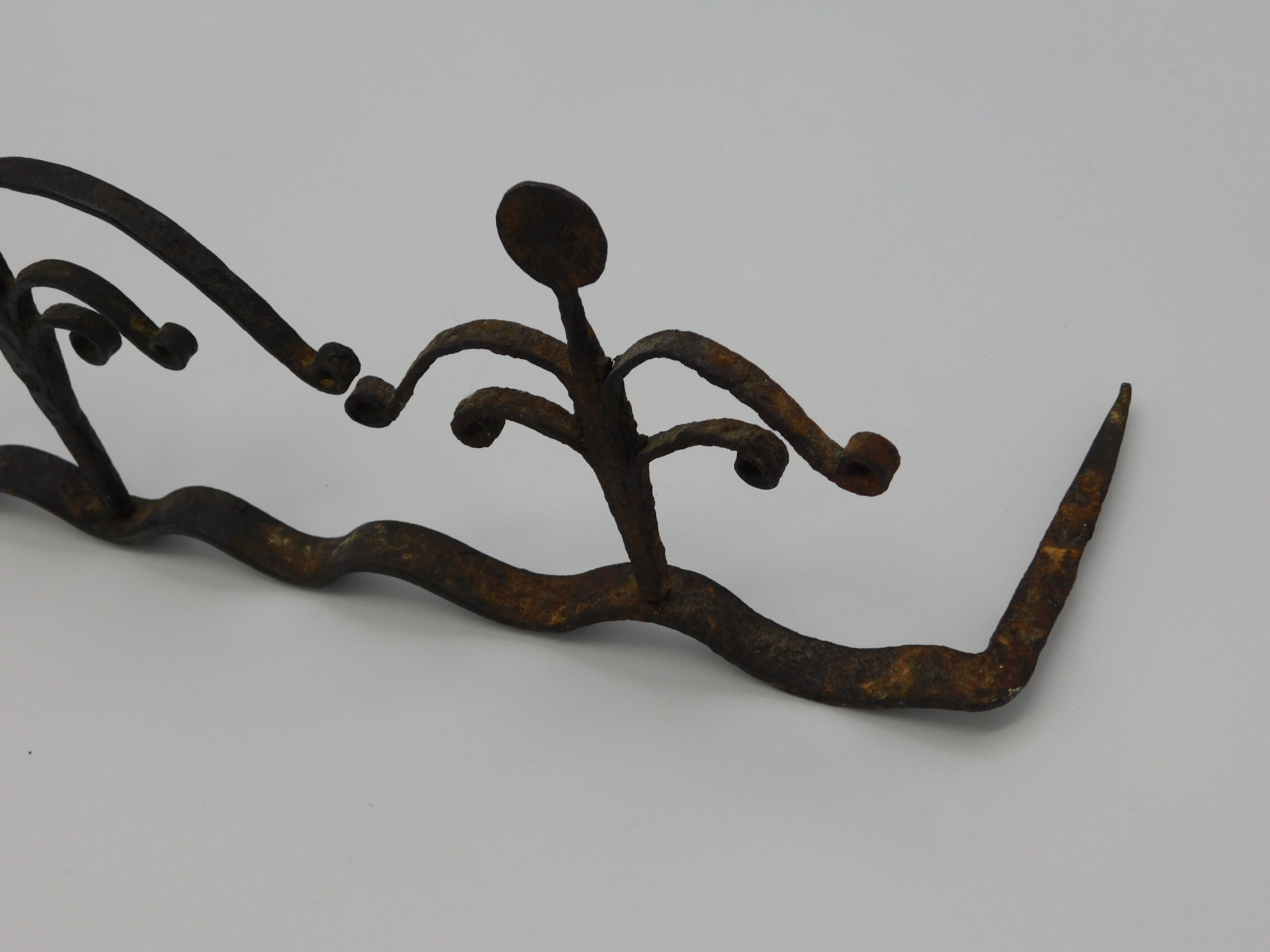 Colonial America 18th Century Hearth Utensil Hanger Hand Forged Iron ...