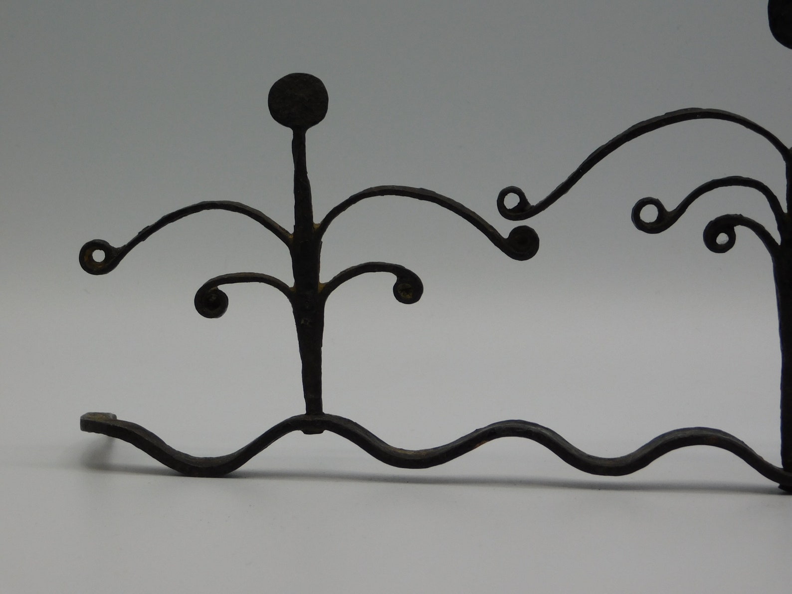 Colonial America 18th Century Hearth Utensil Hanger Hand Forged Iron ...