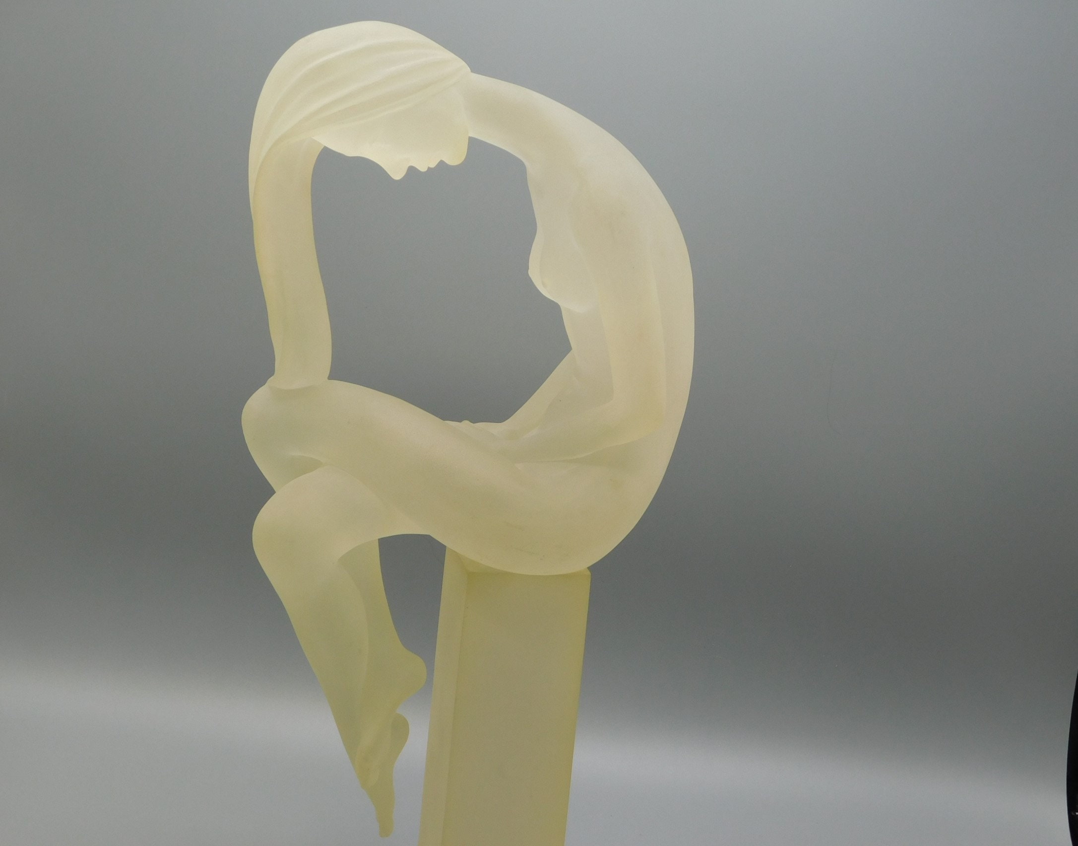 C1970 Crystalite Art Italian Design Sculpture by Crystal Craft 15.75 ...