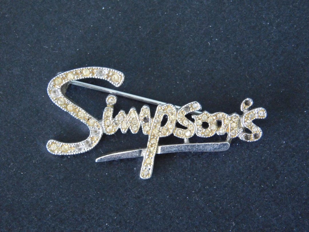 C1950 Simpsons Department Store Employee Pin Brooch - Etsy