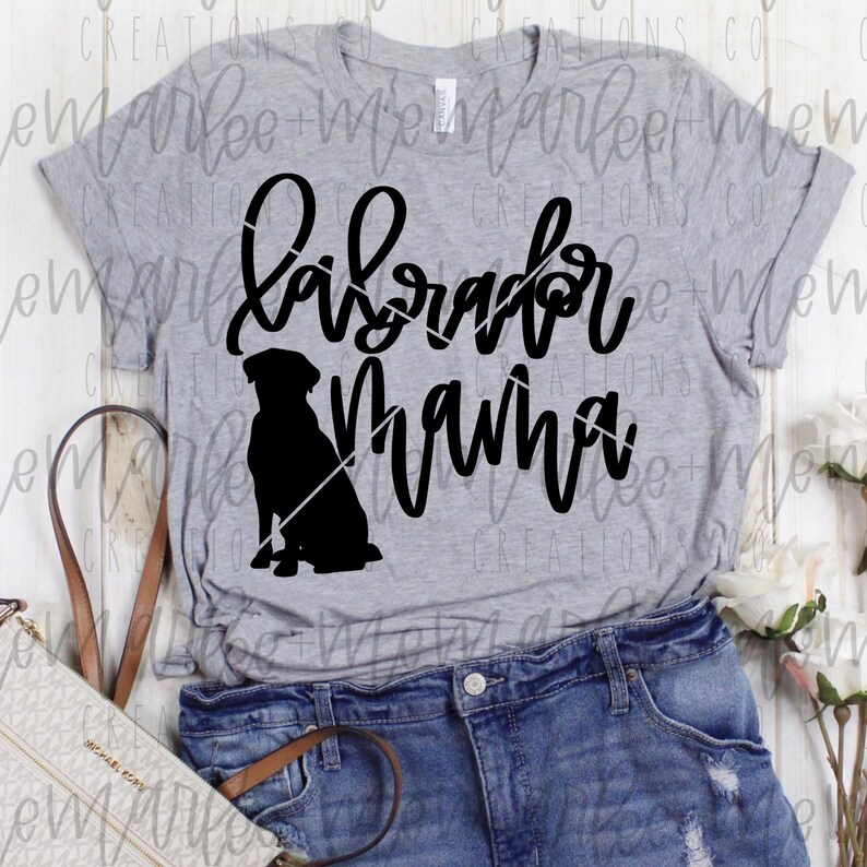 Labrador mama svg labrador retriever png dog mom digital | Etsy
