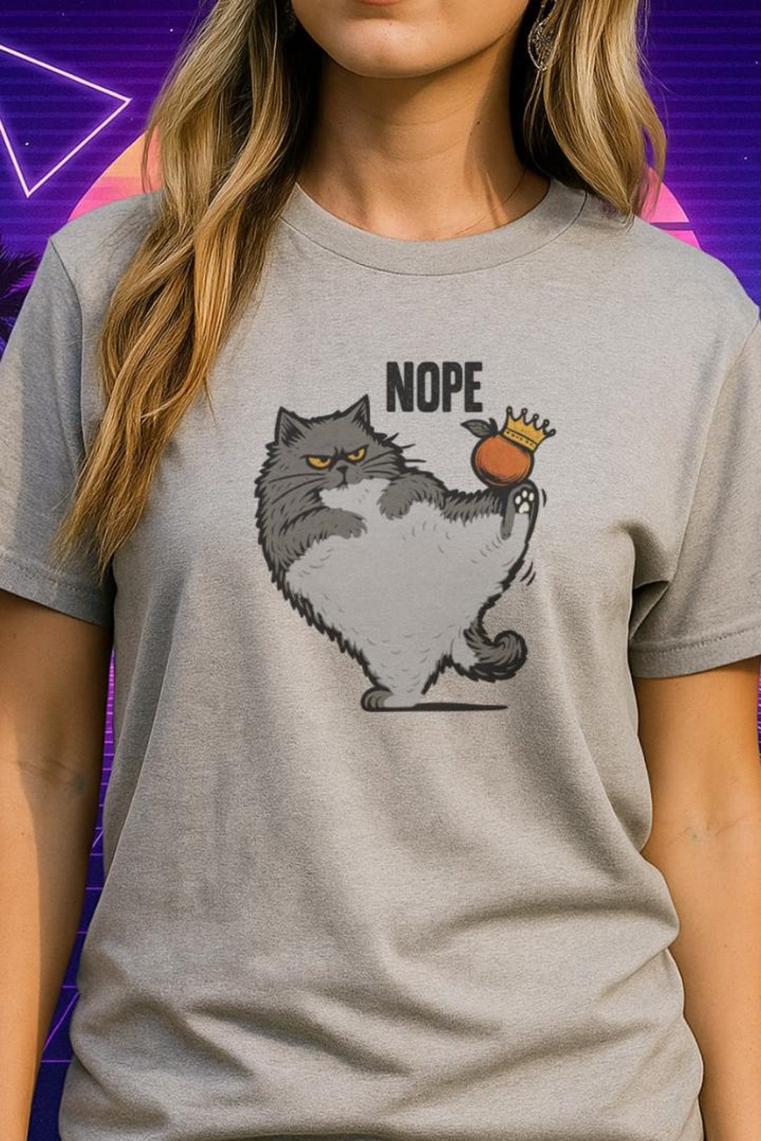 No Kings in America Cat Protest Shirt | Lady Liberty Funny Political ...