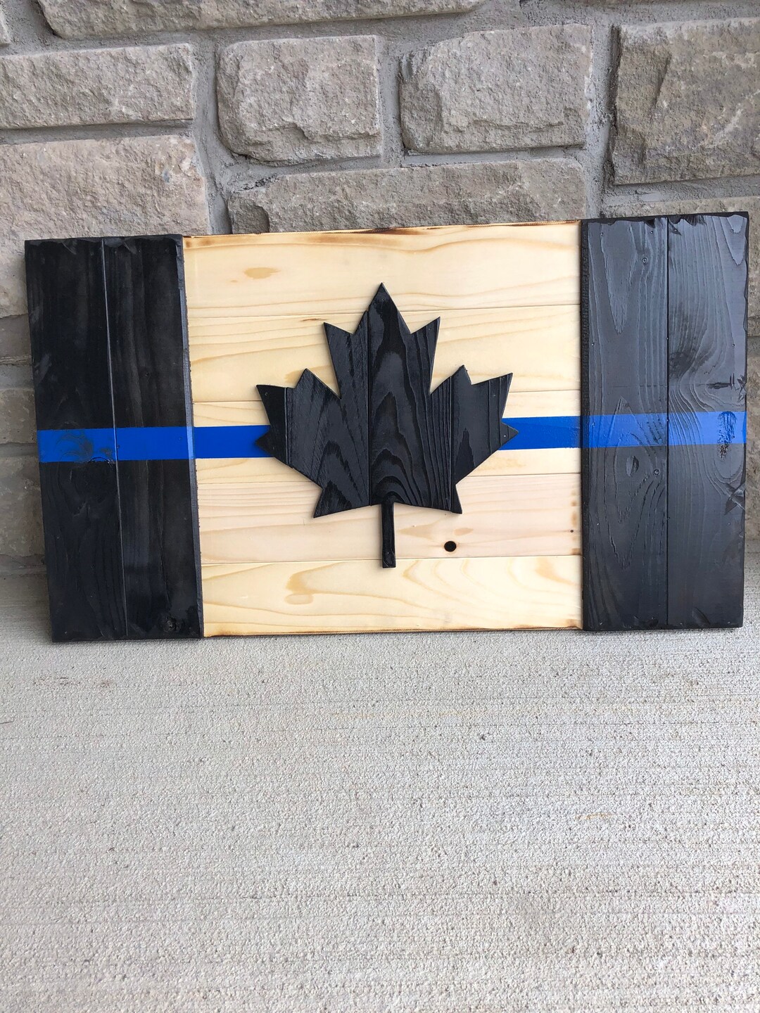Rustic Wood Police Service Flag - Etsy