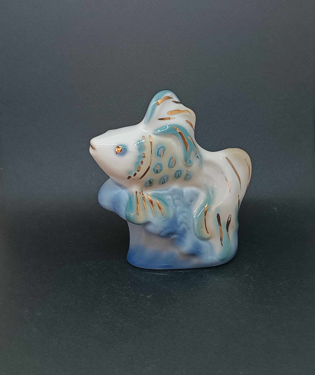 Porcelain Figurine Fish Soviet Vintage Statuette USSR Ukraine Vintage ...