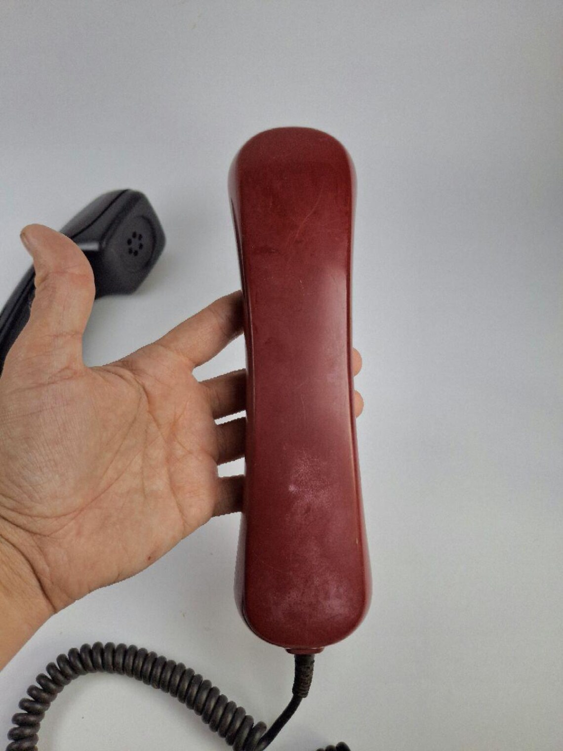 Set Vintage Rotary Telephone Parts, Handset From a Landline Phone of ...