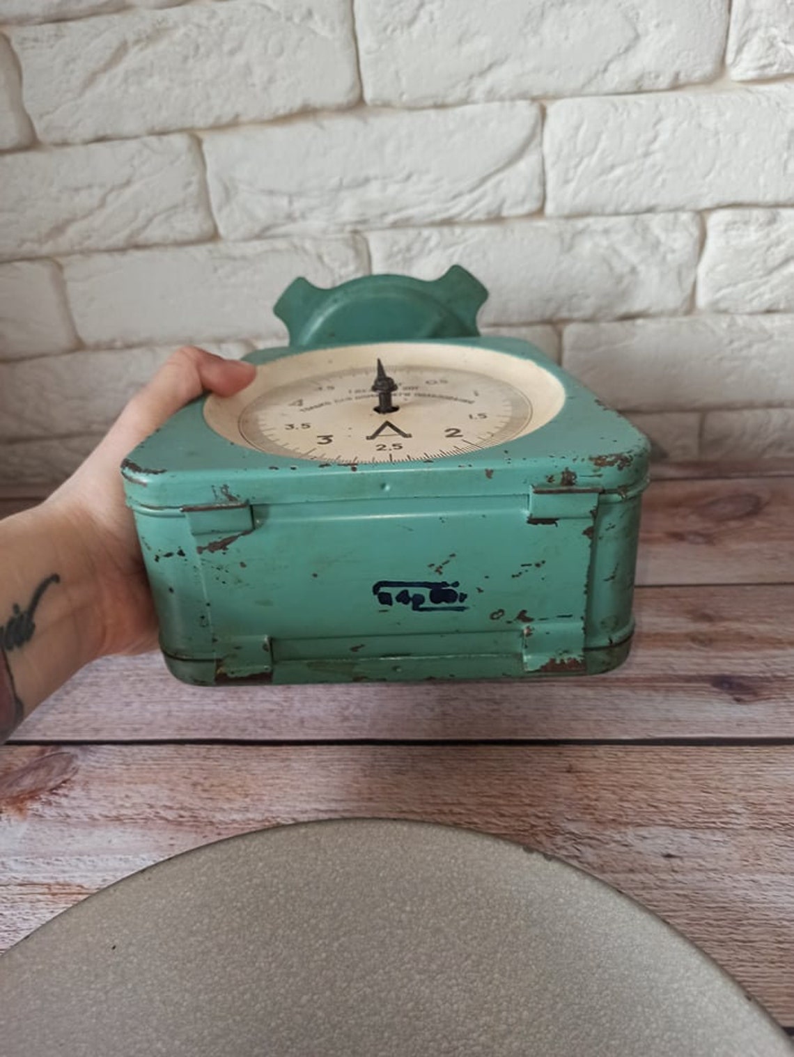 Vintage Metal Kitchen Weighing Scale Rustic Scale Antique | Etsy