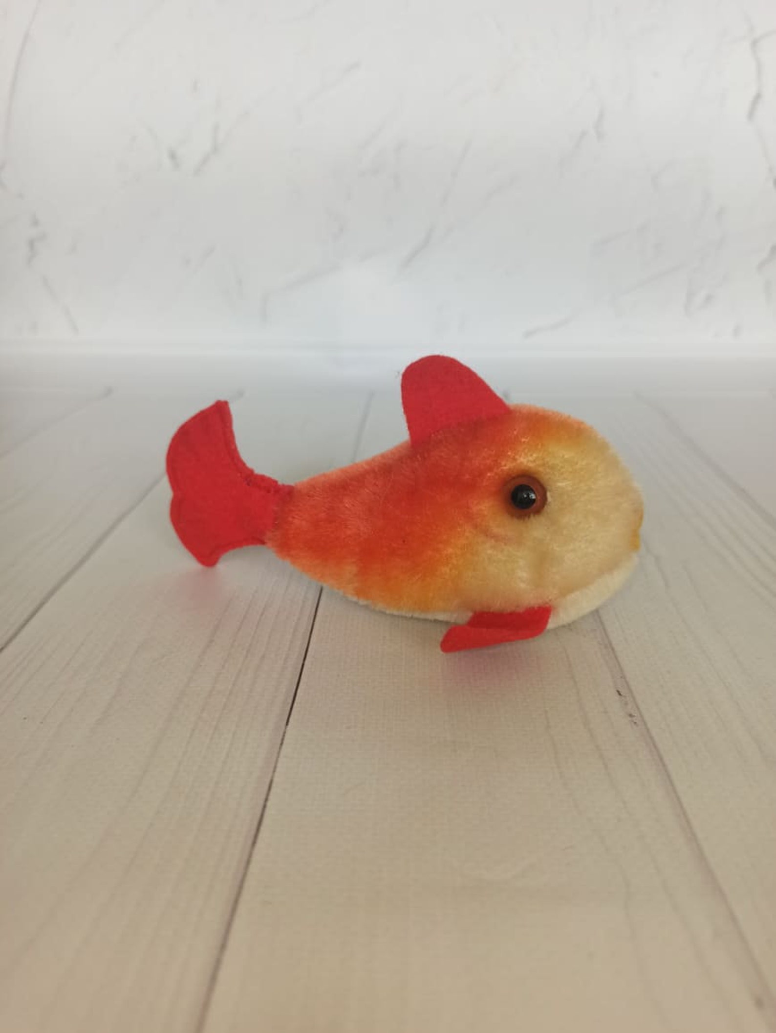 Vintage Steiff Fish FLOSSY Red Mohair 1950s Antique Toy - Etsy