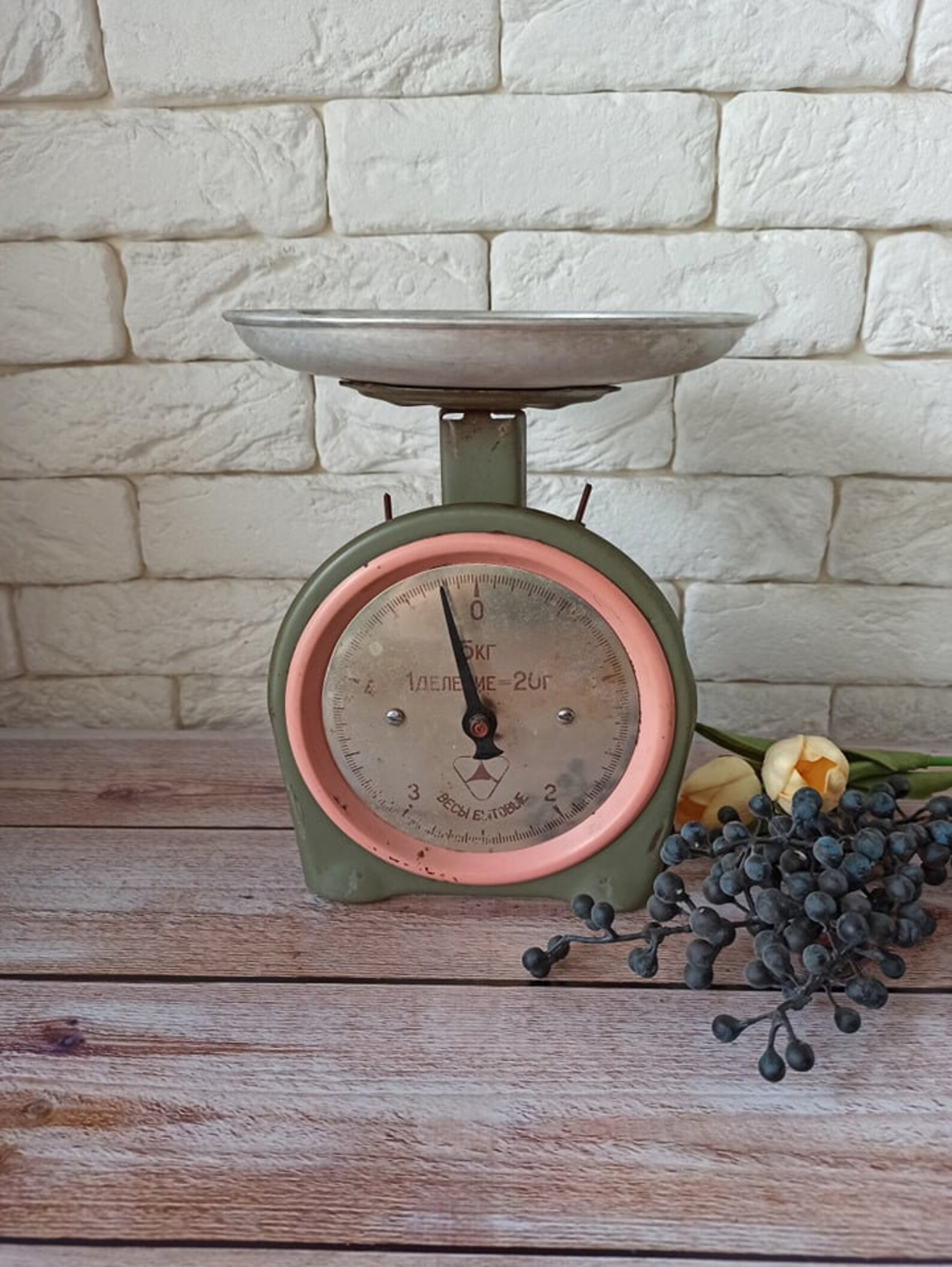 Antique Metal Kitchen Weighing Scale Antique Scales of the - Etsy