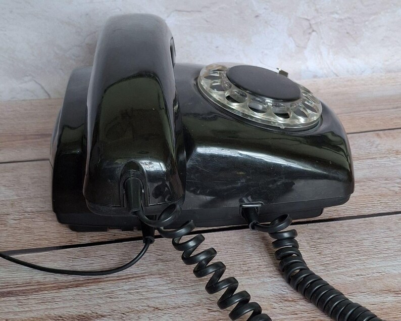 Vintage Black Telephone Retro Office Decor Old Phone Vintage Home Decor ...