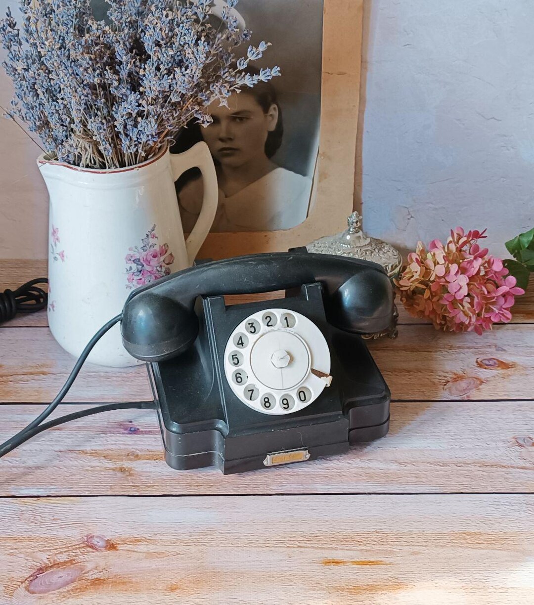 Antique KGB Phone 1960 Vintage Carbolite Telephone Retro Office Decor ...