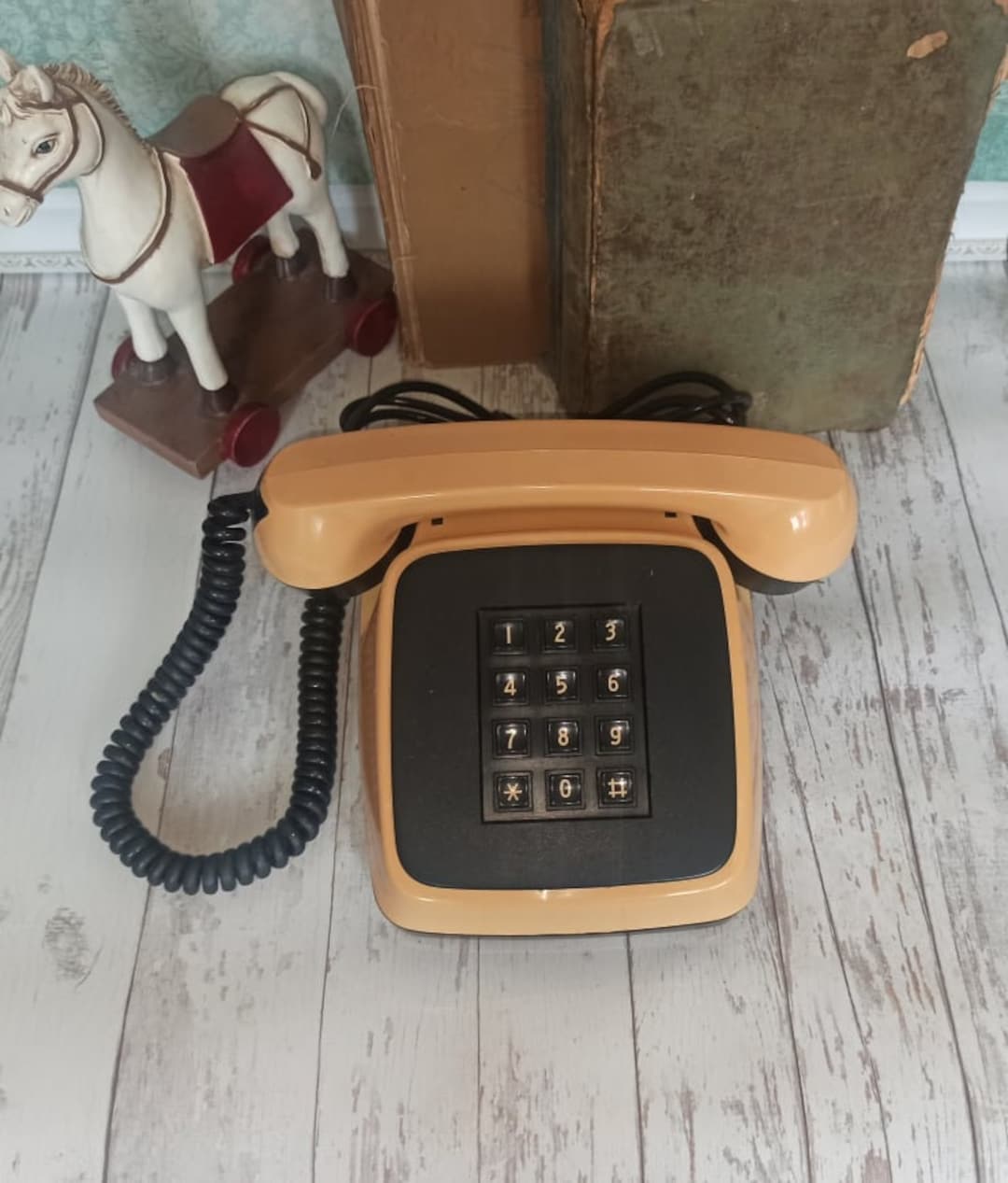 Vintage Telephone Retro Office Decor Old Phone Vintage Home Decor Desk ...
