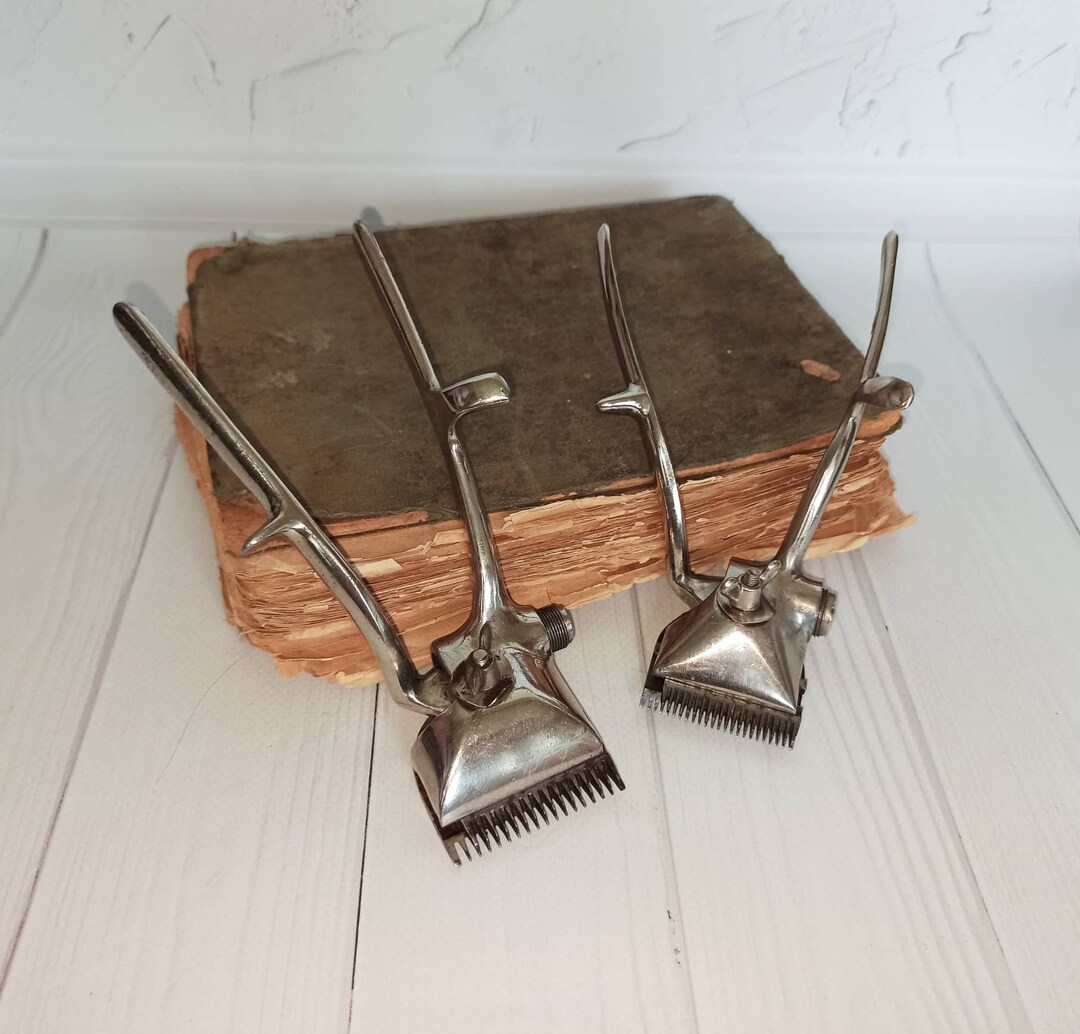 Set Soviet Mechanical Hair Trimmer Vintage Barber Clipper Collectibles ...