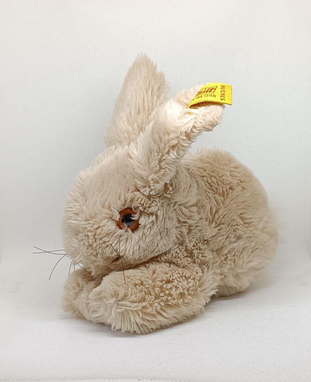 VINTAGE STEIFF Cosy Hase Rabbit Hase EAN 5363/16 16cm Button Tag ...