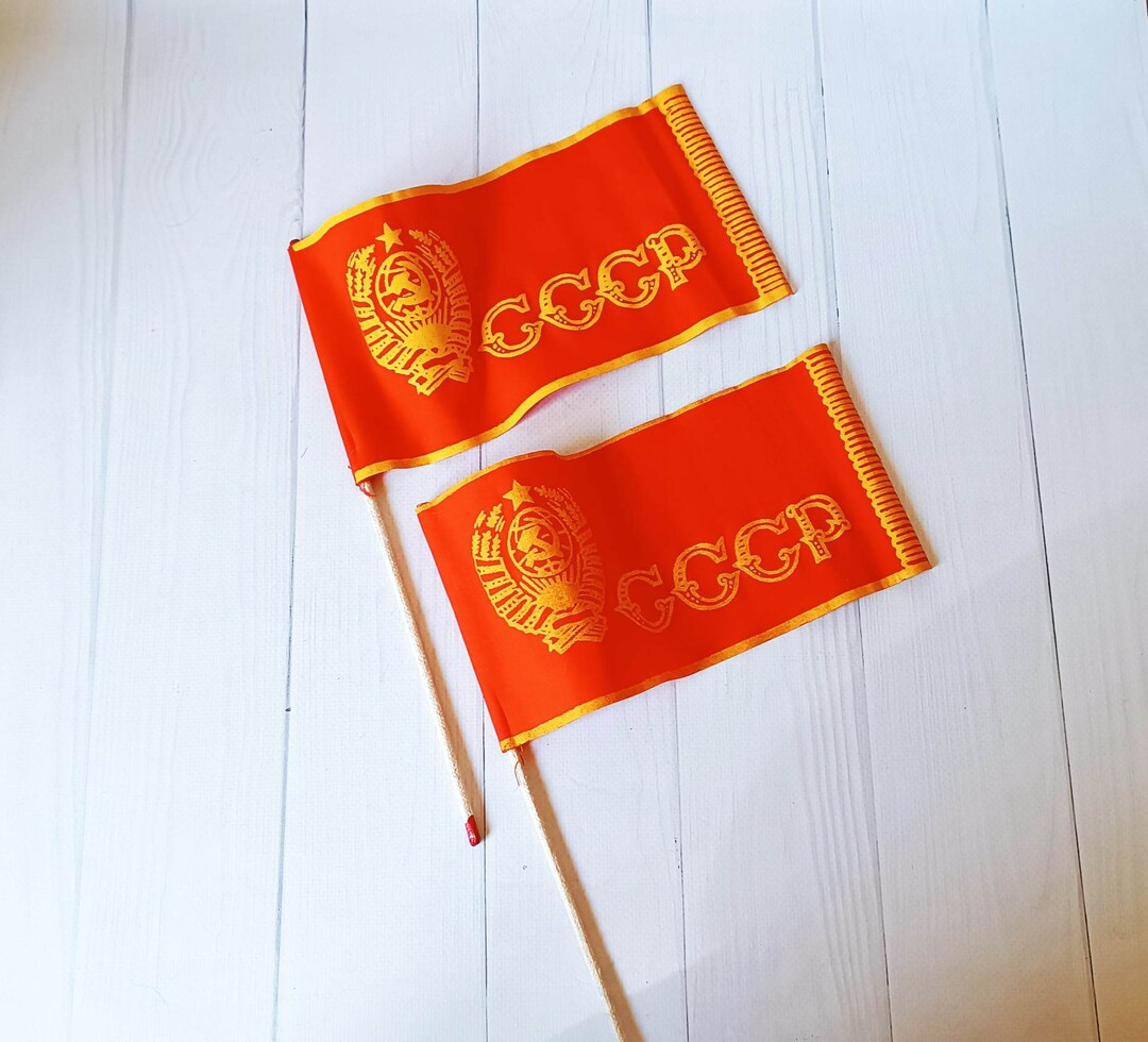 Soviet USSR Flag, Small Flag, Symbol of the Soviet Union, Vintage ...